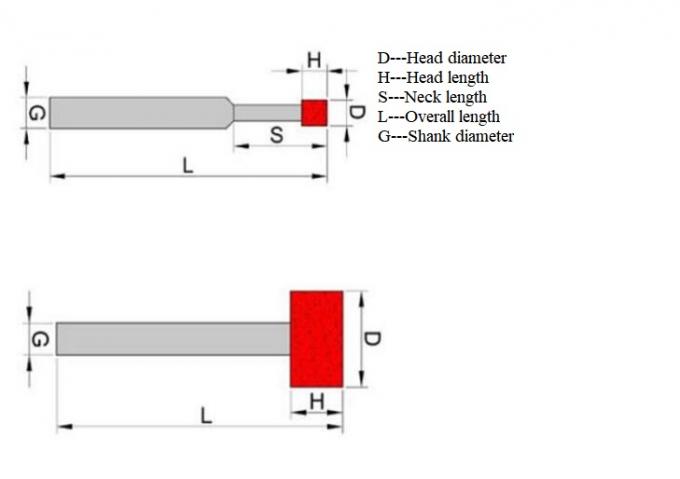 ID Grinding CBN Mounted Points 1A1W Electroplated Diamond Tools